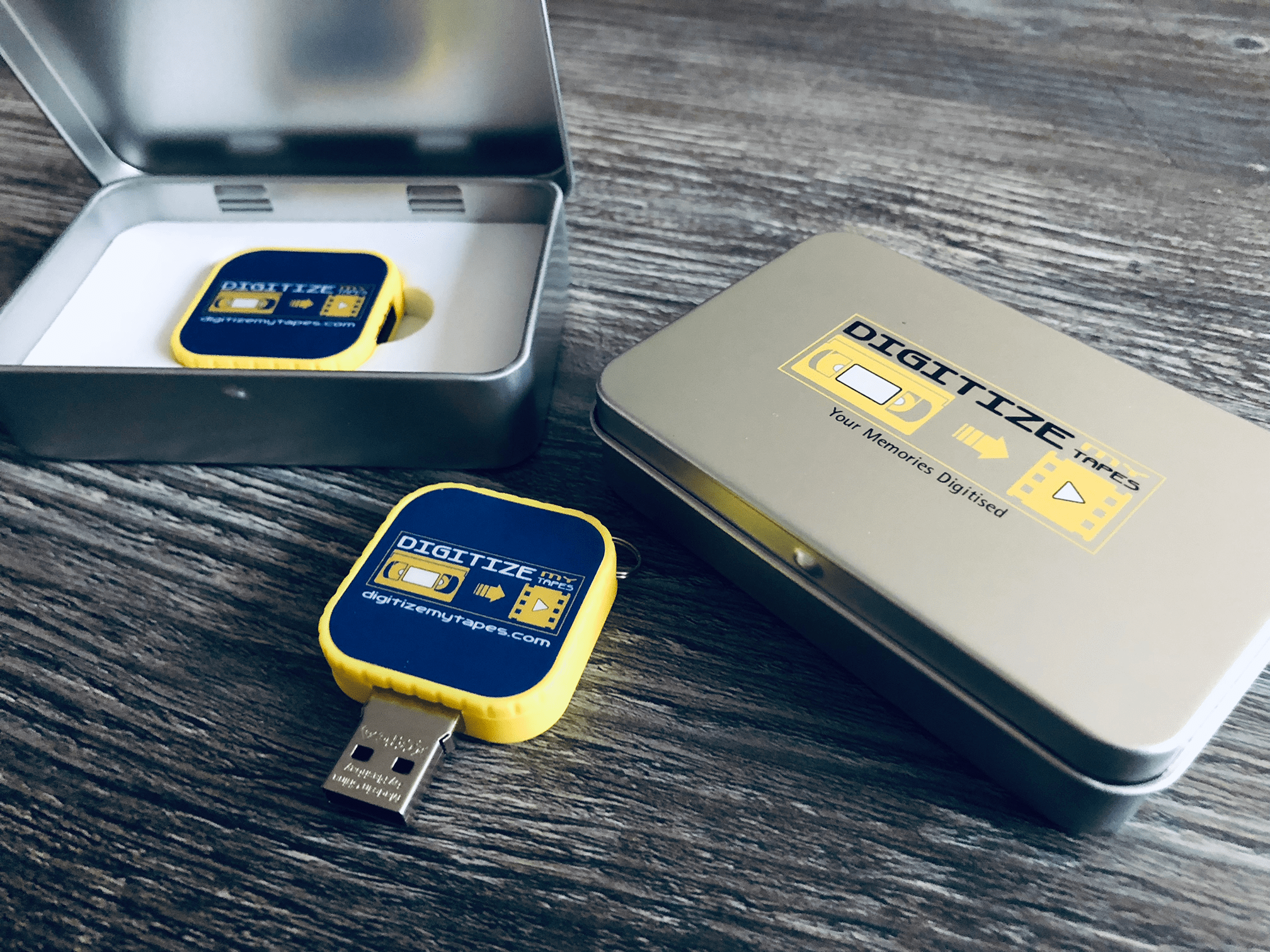 USB Drive and Storage Tin – Digitize My Tapes
